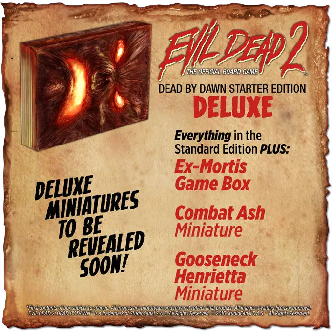 Evil Dead 2 Board Game Kickstarter Launches - Wicked Horror
